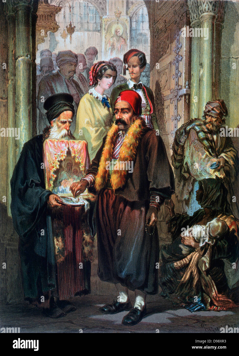 Souvenirs of the East: The Mendicant', 1857. Oil on canvas. Amedeo ...