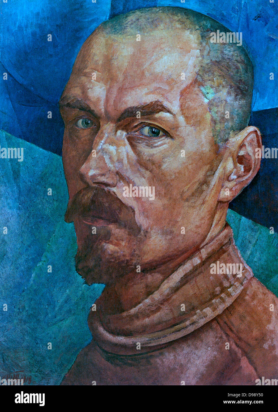 1918 kuzma petrov vodkin 1878 1939 russian painter head and shoulders ...