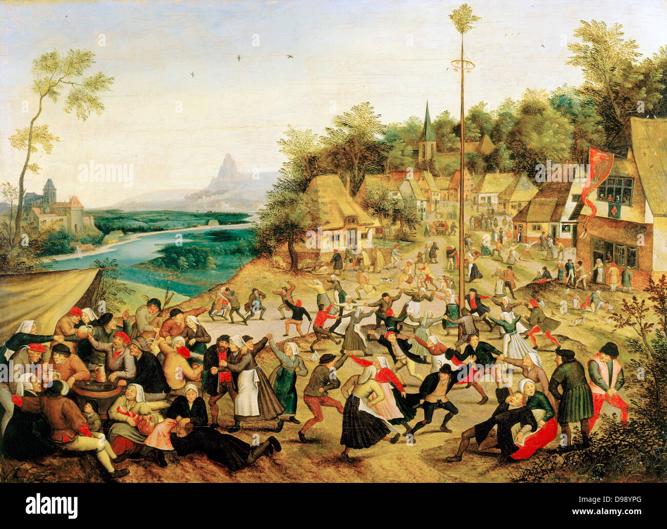 The Village Fete': Pieter Breughel the Younger (c1564-1638) Flemish ...