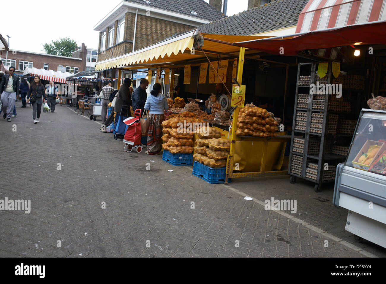 Open Air Market in The Hague, Holland, Kingdom of Netherlands, the ...