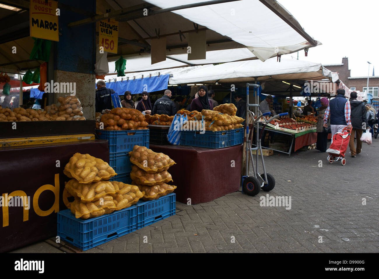 Open Air Market in The Hague, Holland, Kingdom of Netherlands, the ...