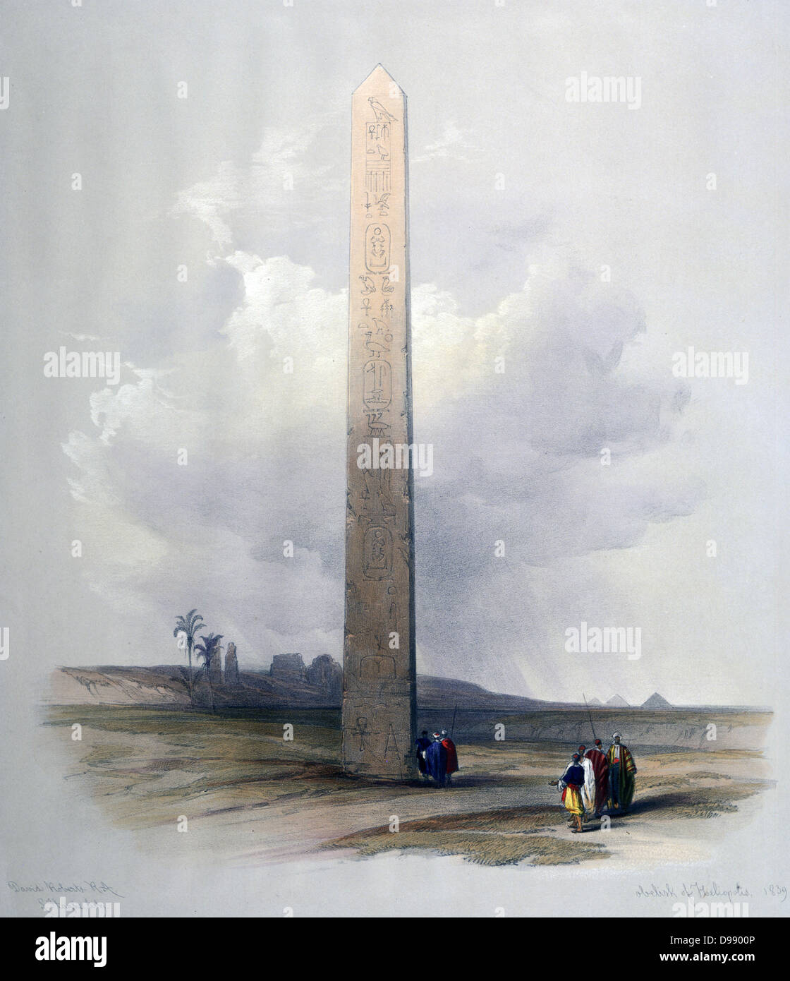The Obelisk at Heliopolis', 1839. Watercolour. David Roberts (1796-1864 ...