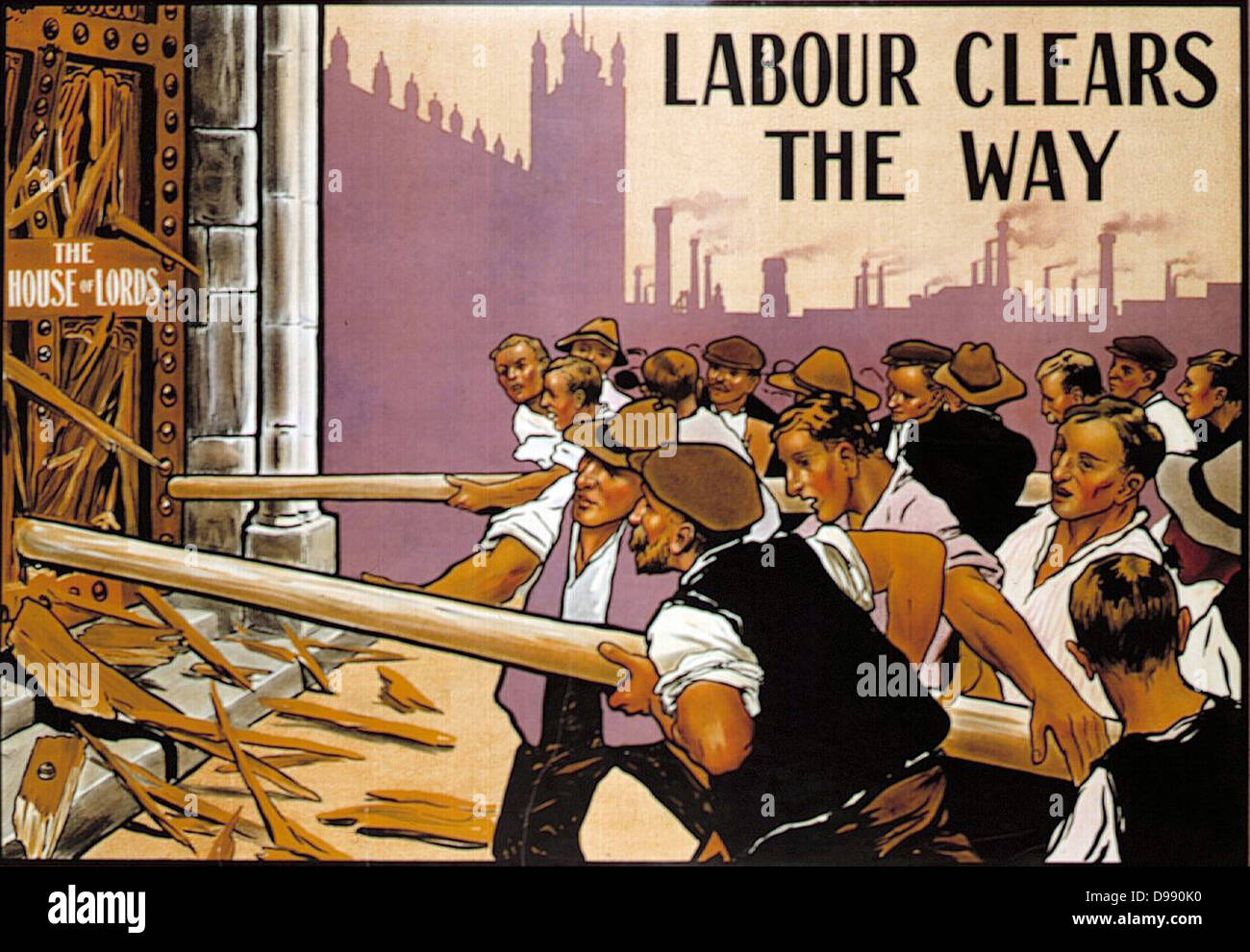Poster used by the Labour Party in the run up to the January 1910 ...