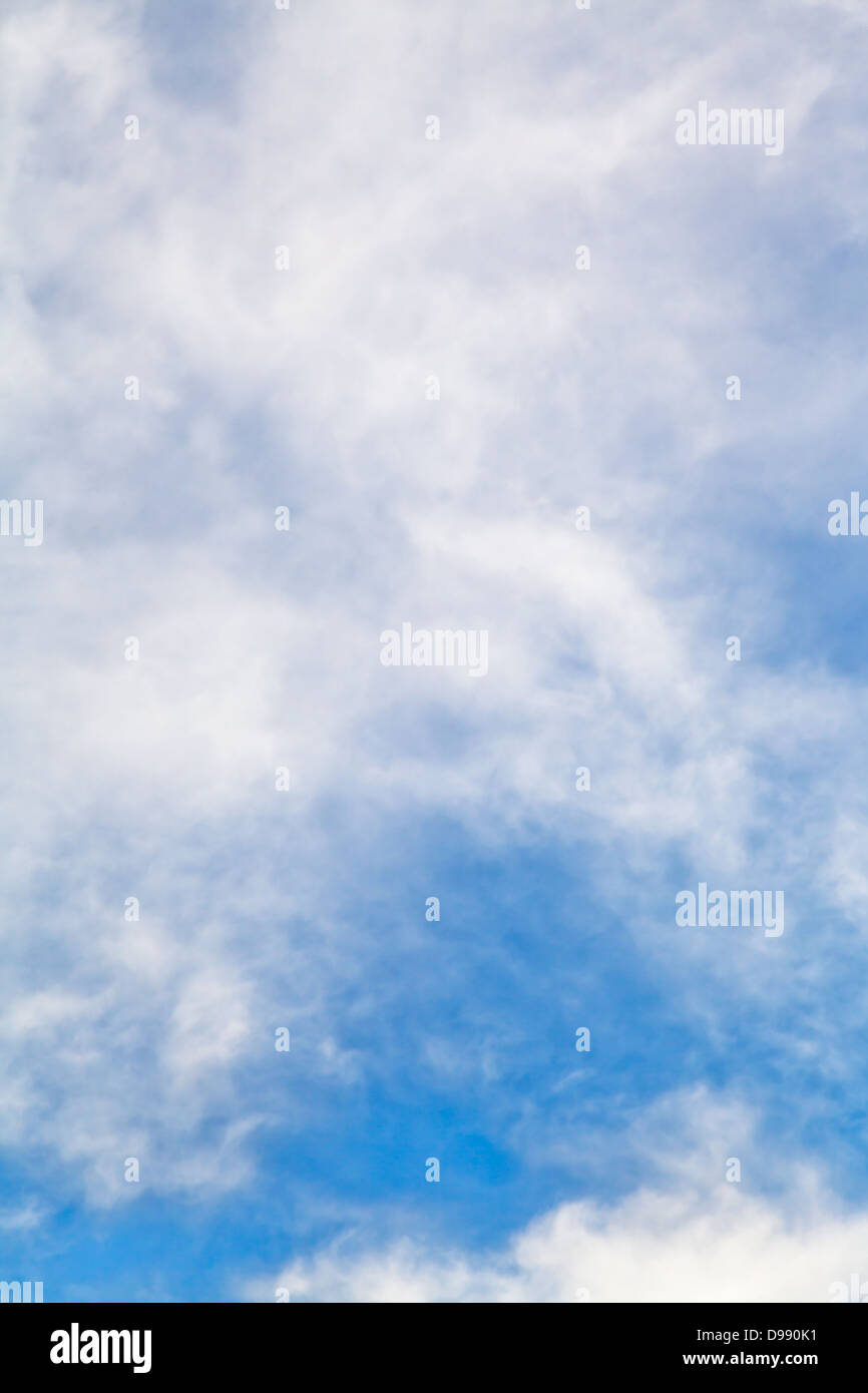 cloudy March blue sky, France Stock Photo - Alamy