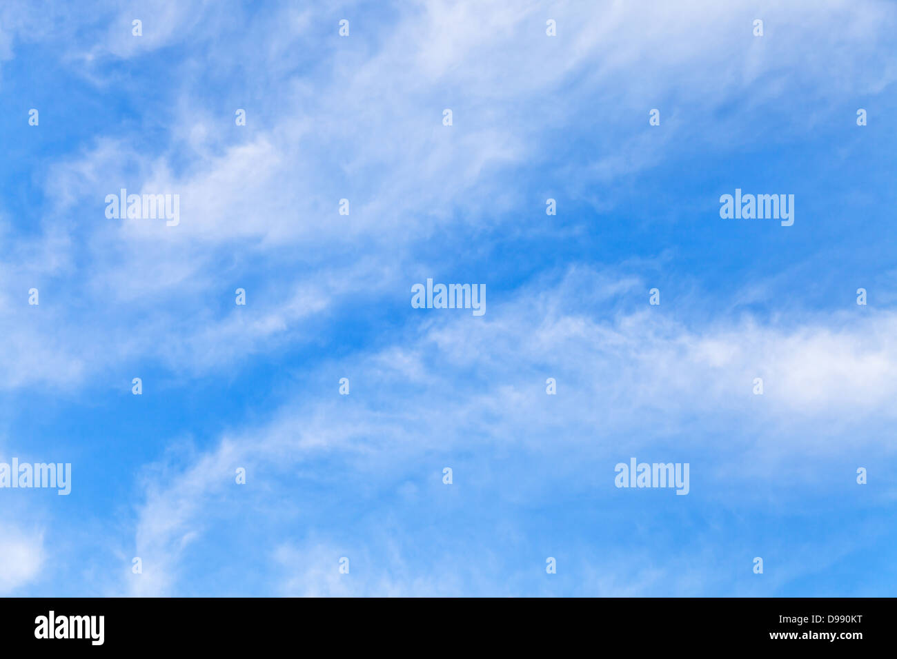 stratus light clouds in march blue sky, France Stock Photo - Alamy