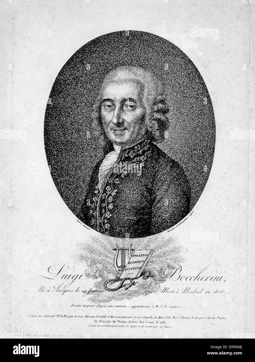 Luigi Rodolfo Boccherini (February 19, 1743 – May 28, 1805) was an ...