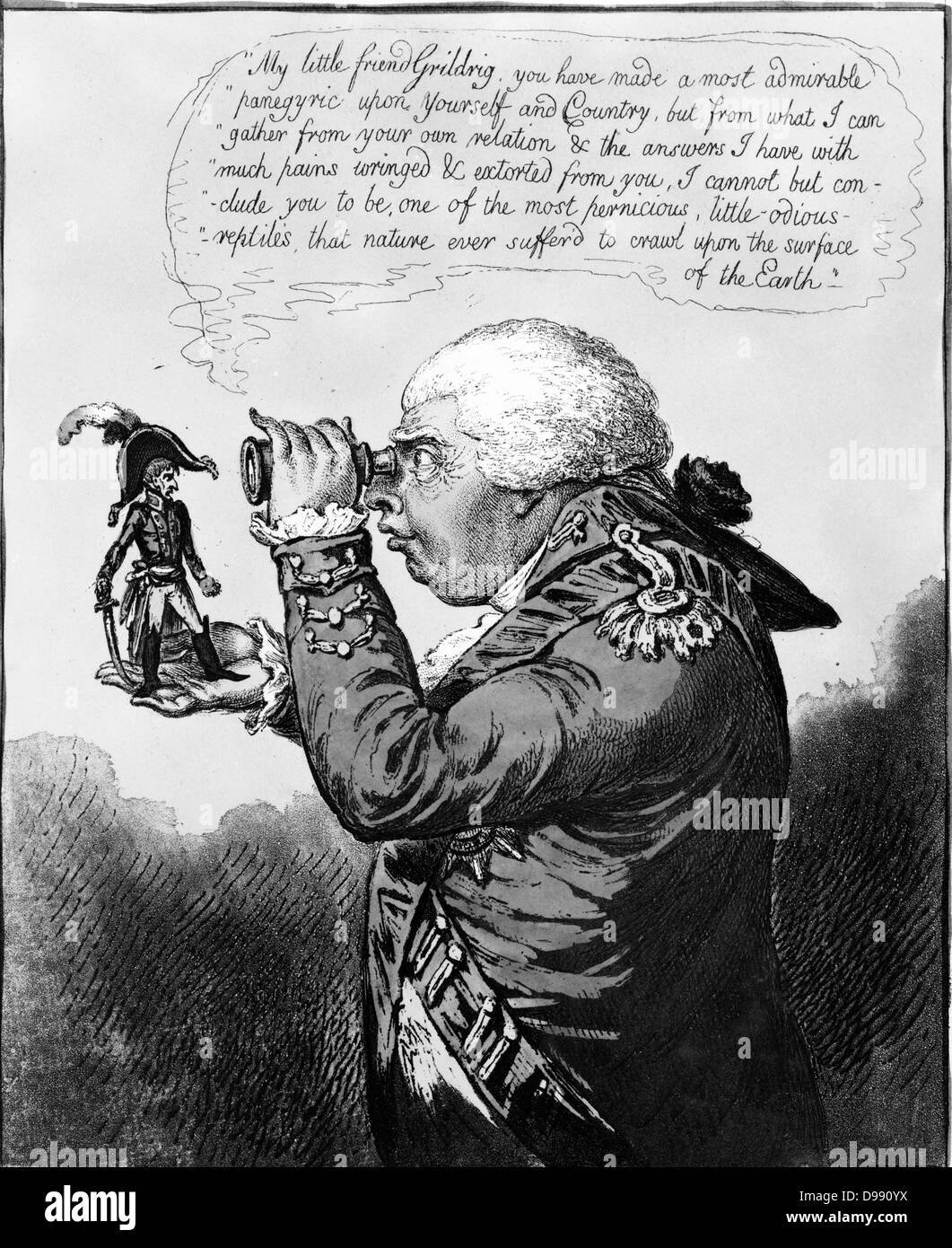 Gillray cartoon Black and White Stock Photos & Images - Alamy