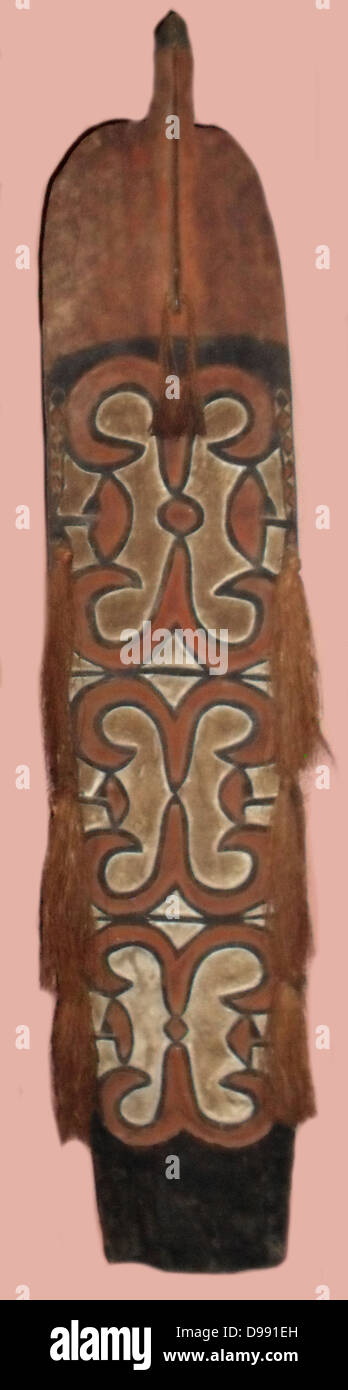 Shields made from wood from various tribal cultures in Merauke, Paua ...