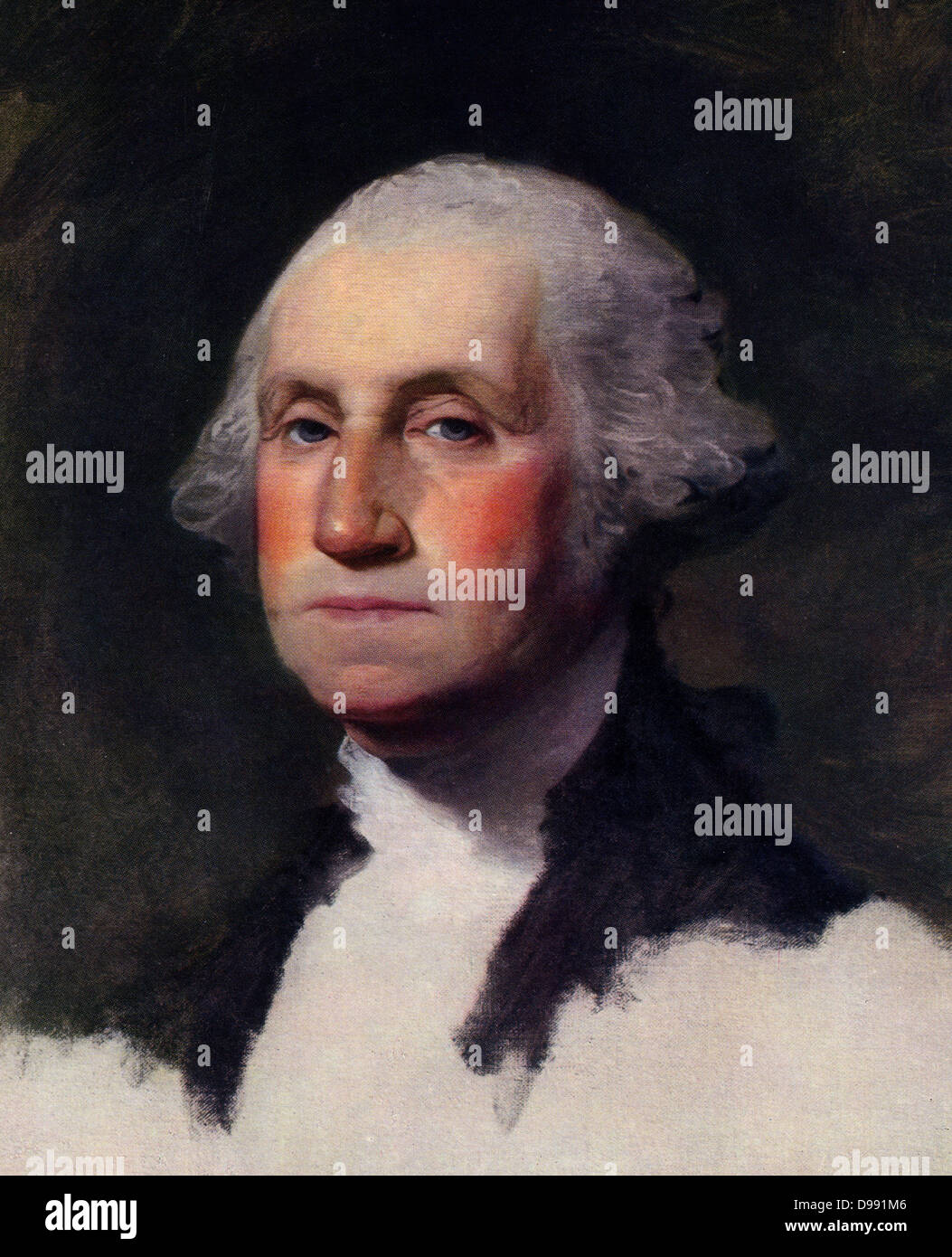 Gilbert Stuart, portrait of George Washington, portrait-1796 Stock ...
