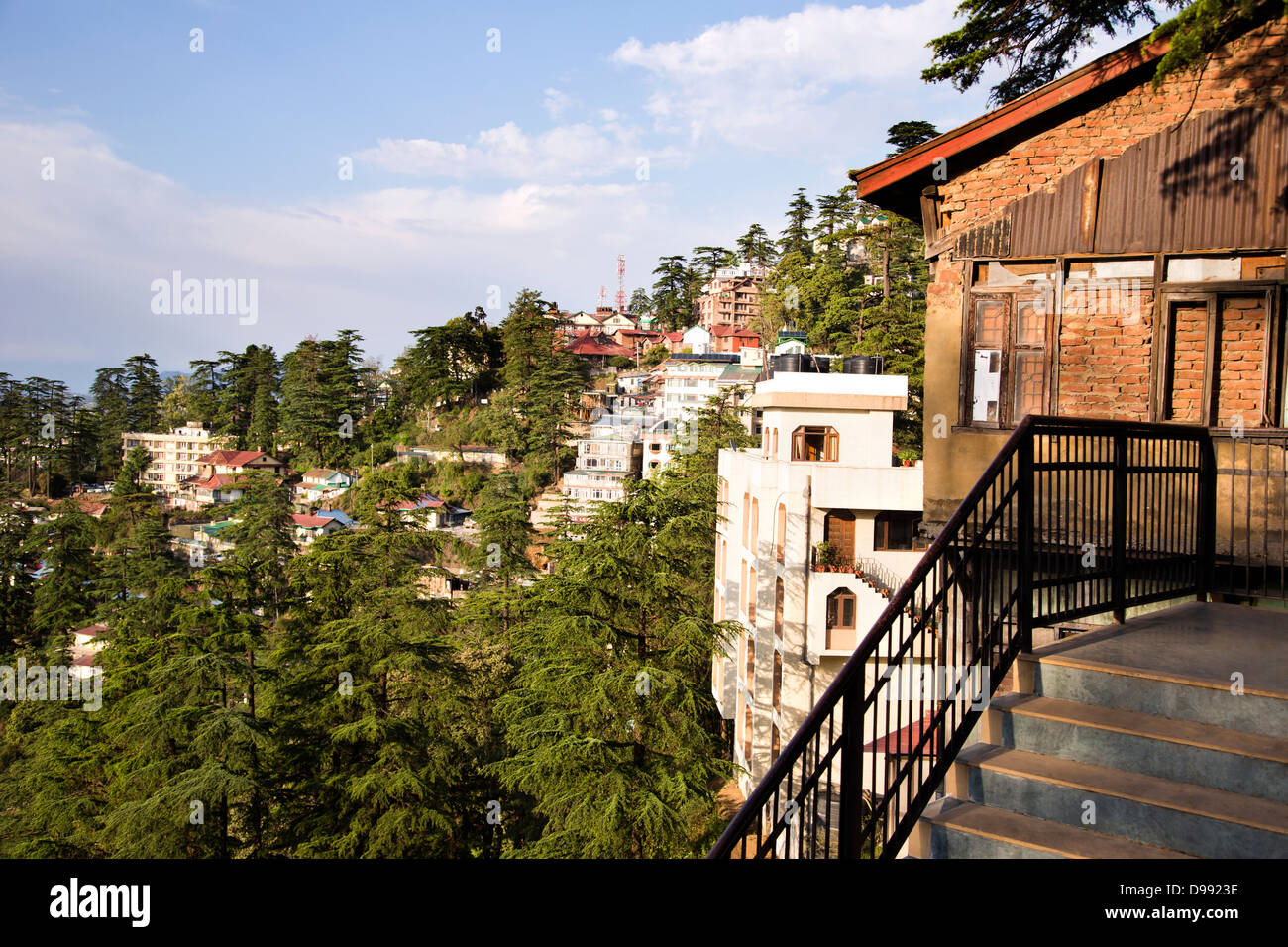 Buildings in a town, Shimla, Himachal Pradesh, India Stock Photo - Alamy