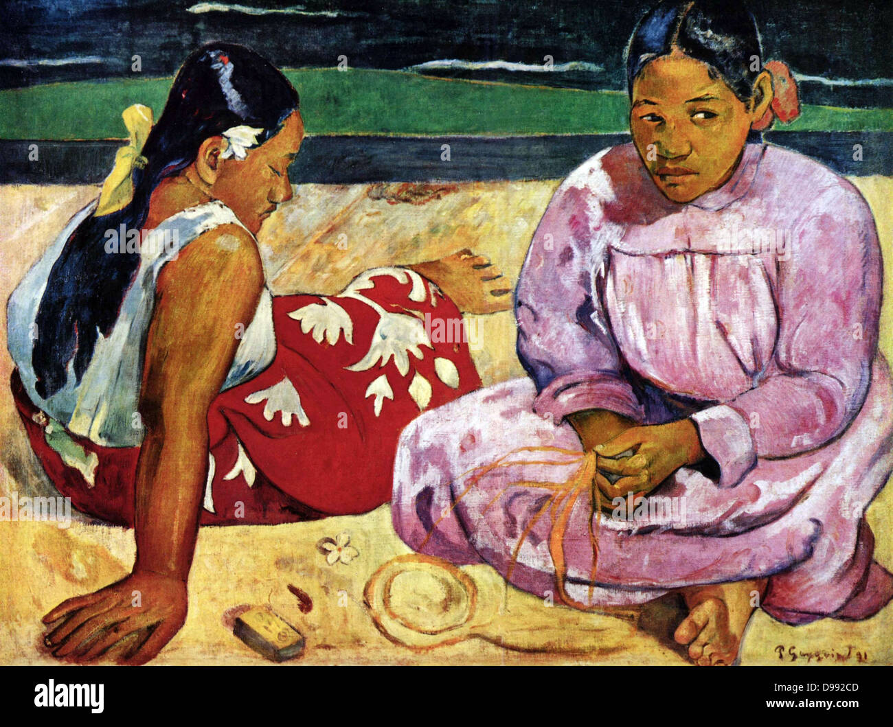 Tahitian Women On The Beach