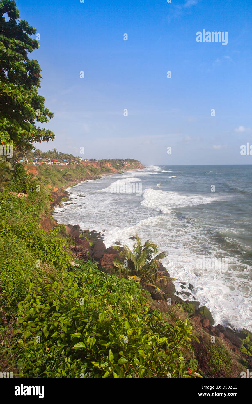 Surf on the beach, Varkala, Kerala, India Stock Photo - Alamy
