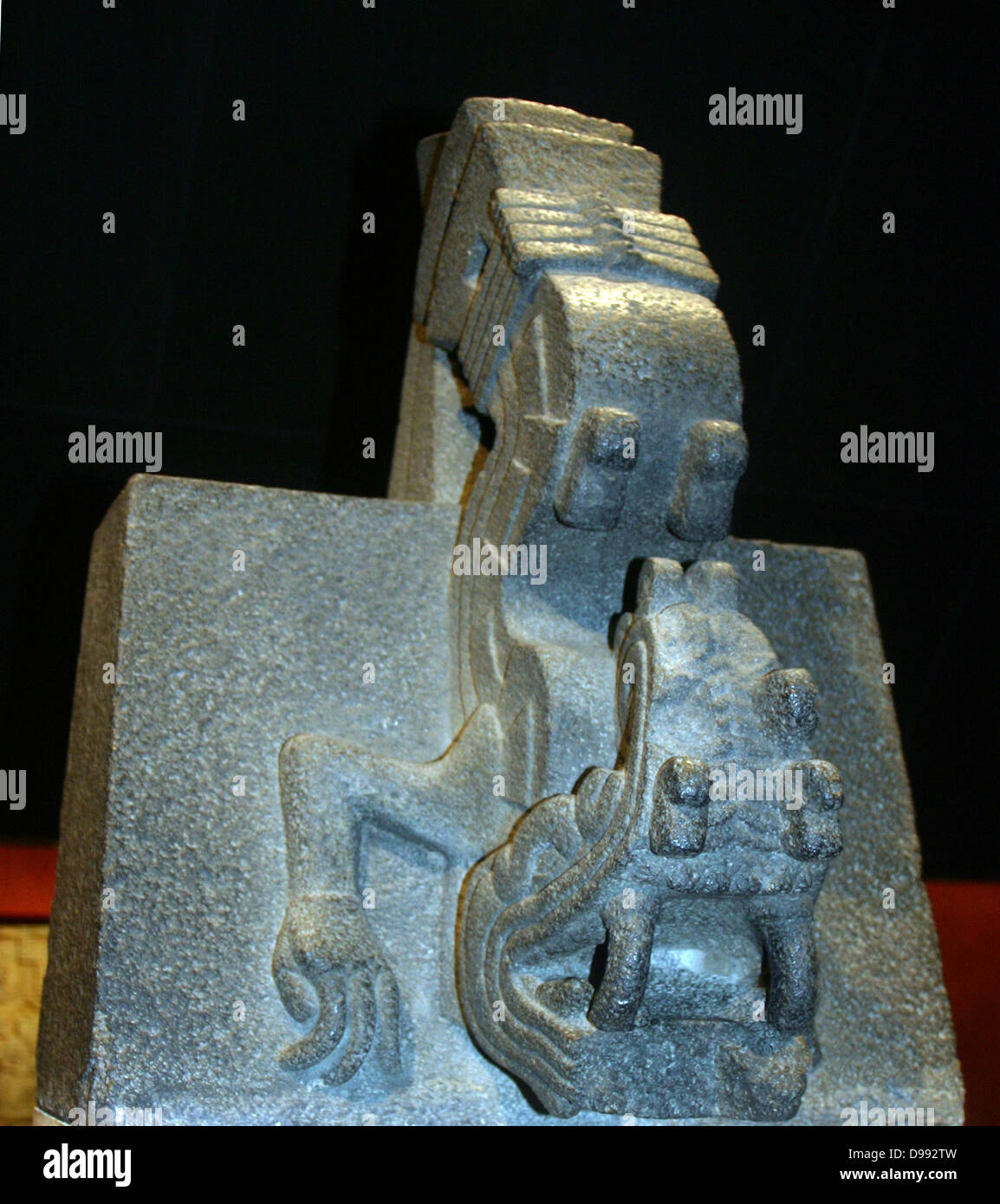 Stone seated figure of Xochipilli, Aztec, AD 1325-1521 From Mexico ...