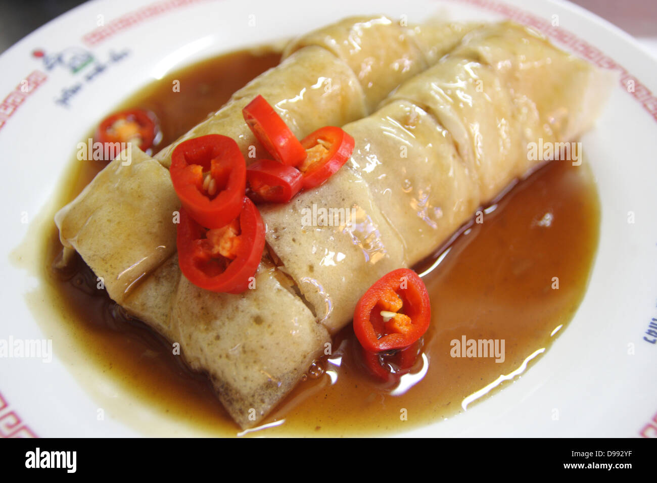 Thai - Chinese fresh spring roll or ( Pa Pia Sod Stock Photo - Alamy