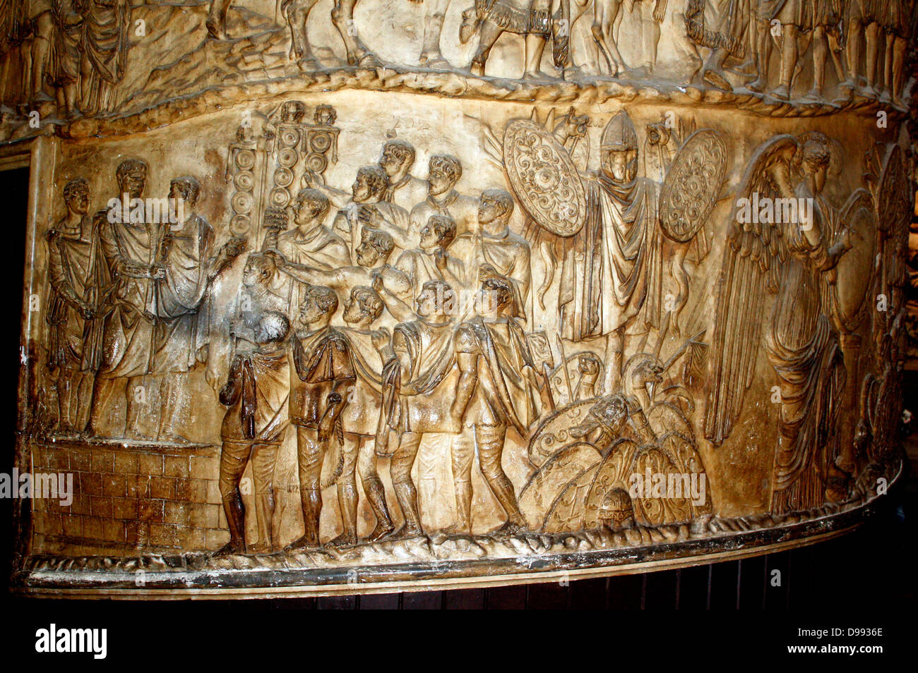 1864 reproduction made from a plaster cast of Trajan's Column in Rome ...