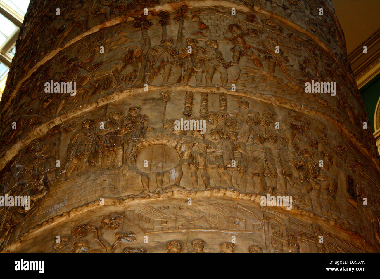 1864 reproduction made from a plaster cast of Trajan's Column in Rome ...