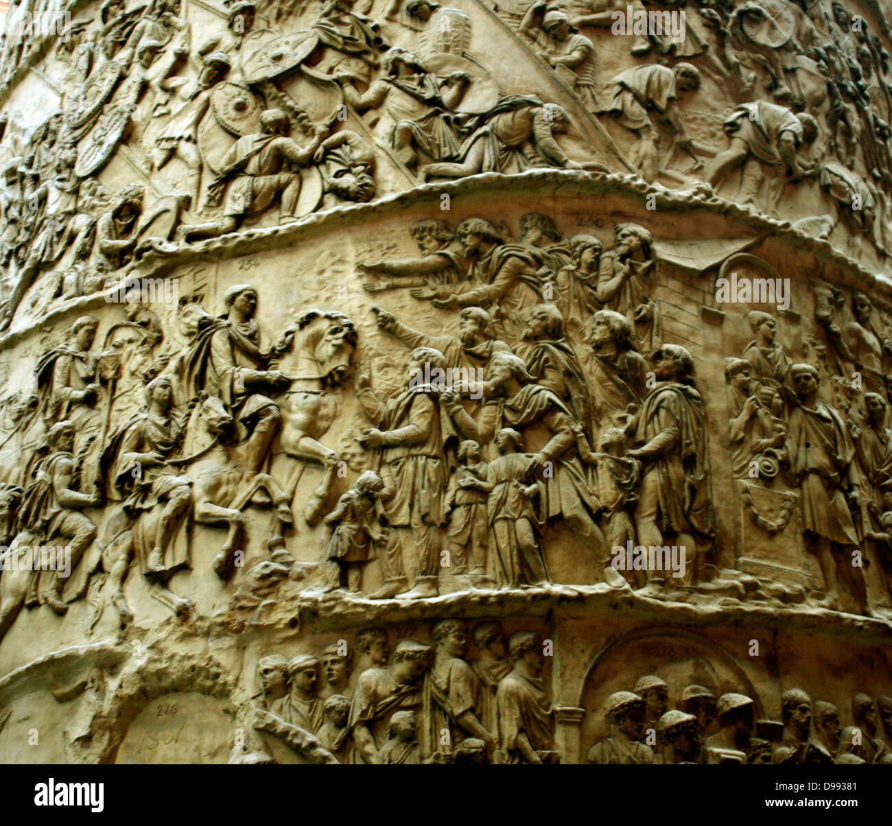 1864 reproduction made from a plaster cast of Trajan's Column in Rome ...