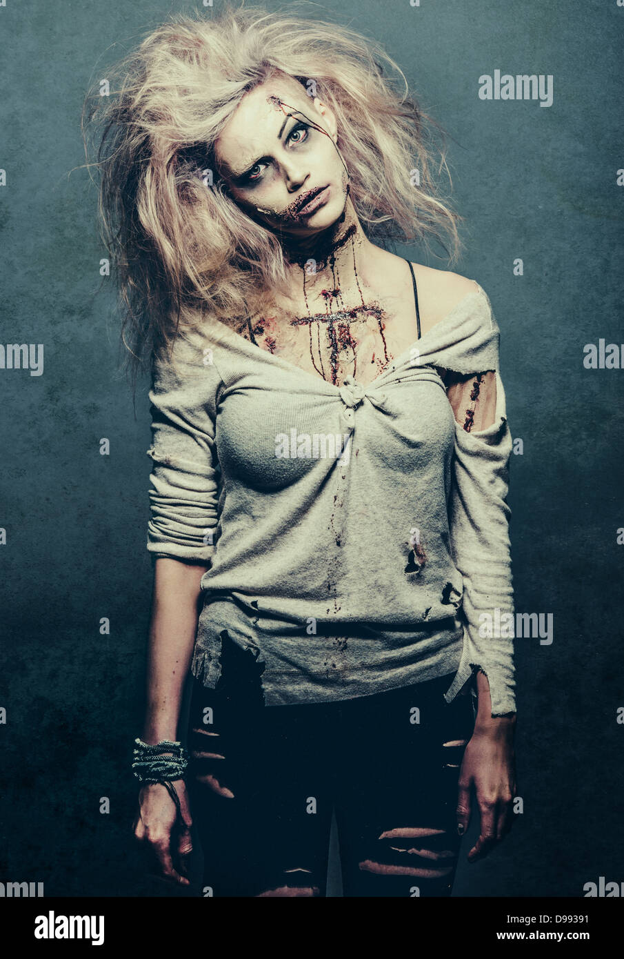 Zombie woman scary halloween monster hi-res stock photography and ...