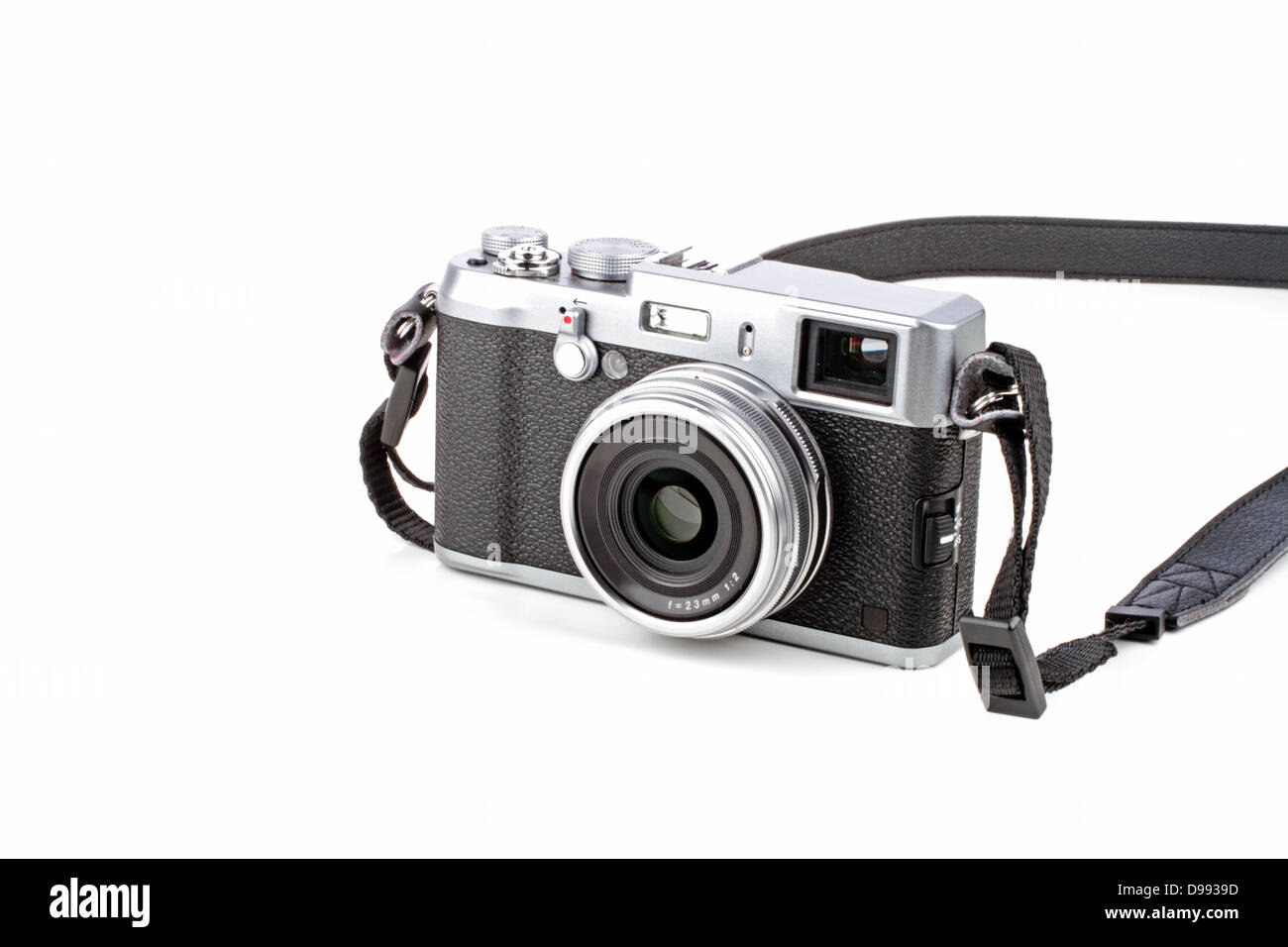 Camera with retro look on a white background Stock Photo - Alamy