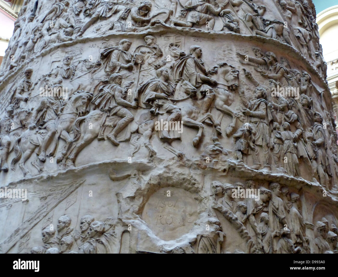 1864 reproduction made from a plaster cast of Trajan's Column in Rome ...