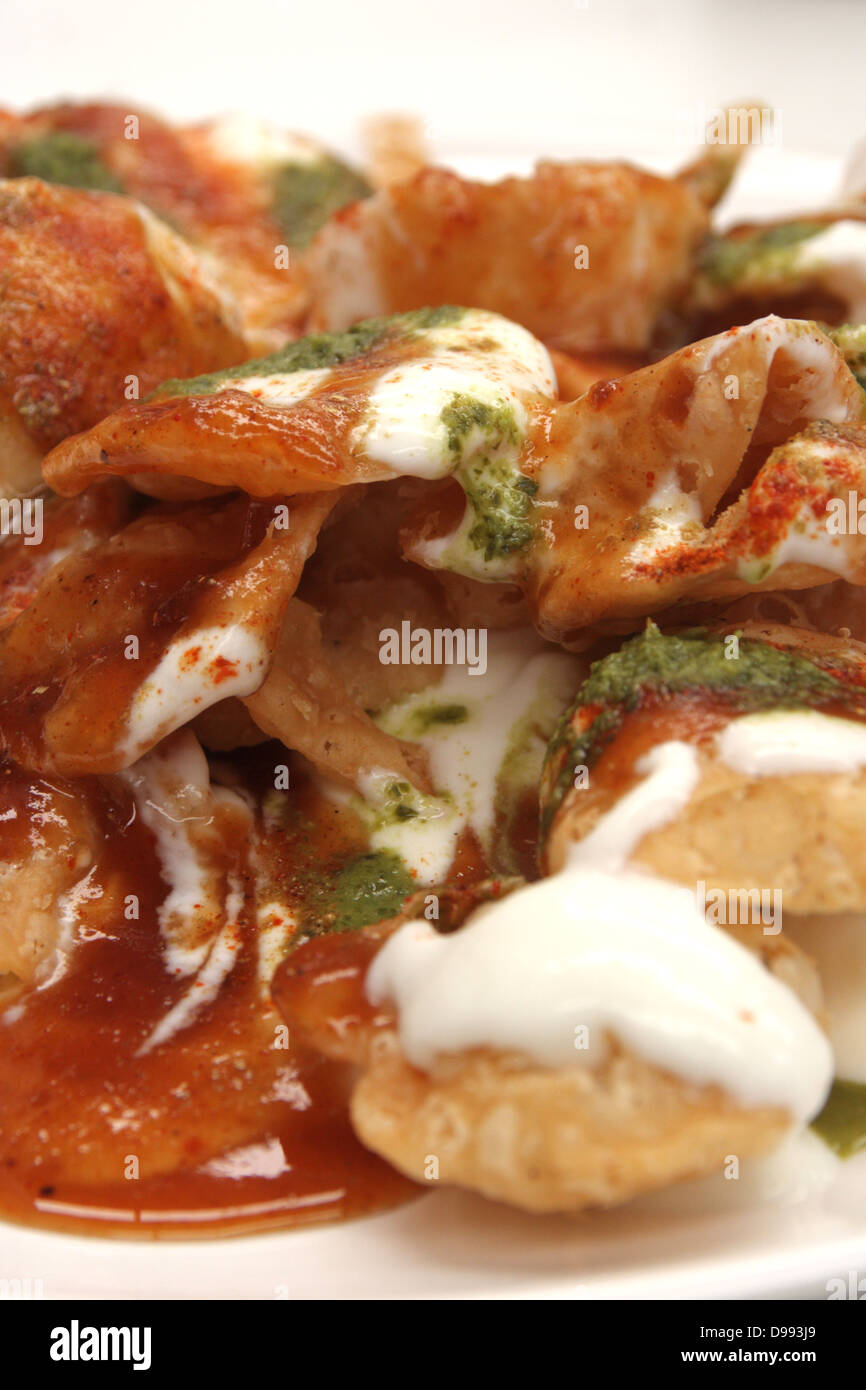 Papri chaat , Northern Indian food Stock Photo - Alamy