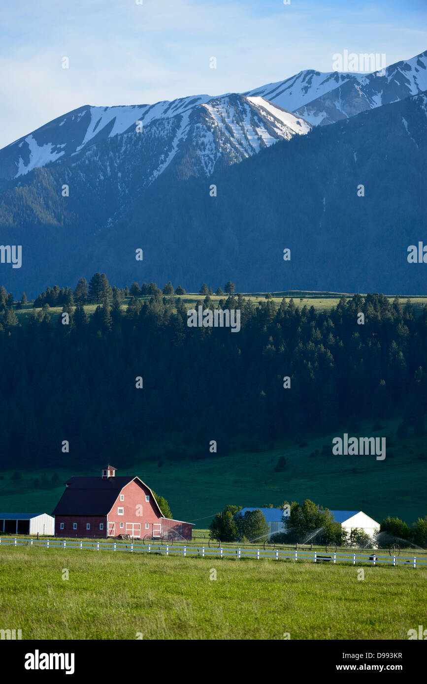 Farm in the Wallowa Valley, Oregon Stock Photo - Alamy