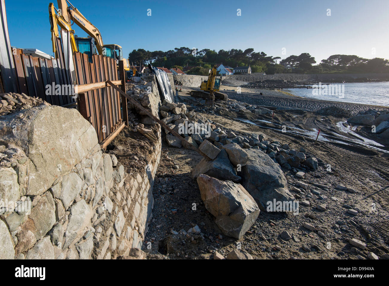 Sea wall repairs hi-res stock photography and images - Alamy