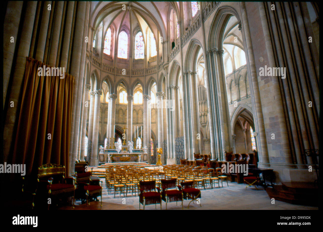 France, Normandy. Coutances, Interior Cathedral Stock Photo - Alamy