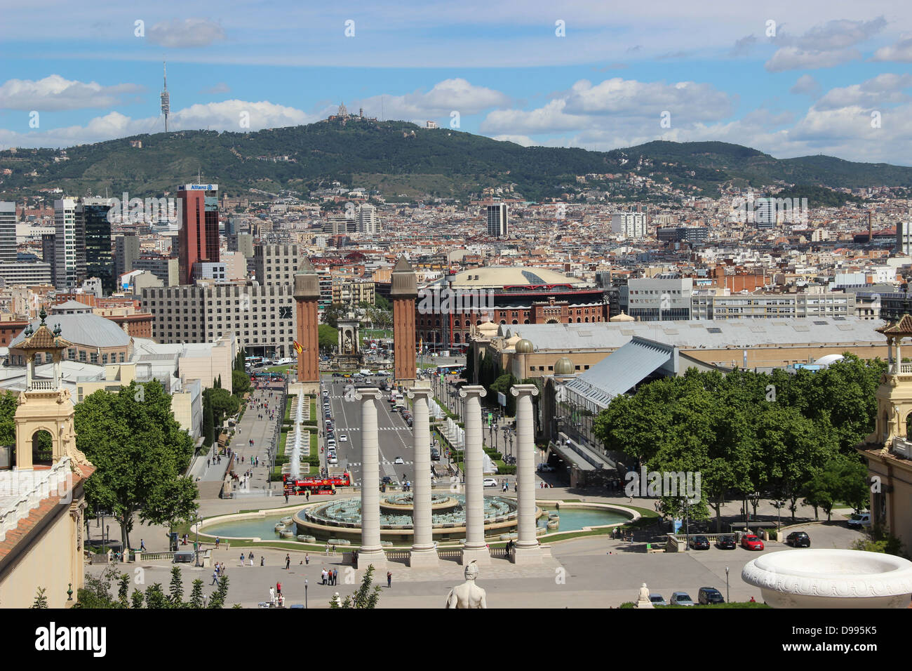 Montjuic.View of Barcelona Stock Photo - Alamy