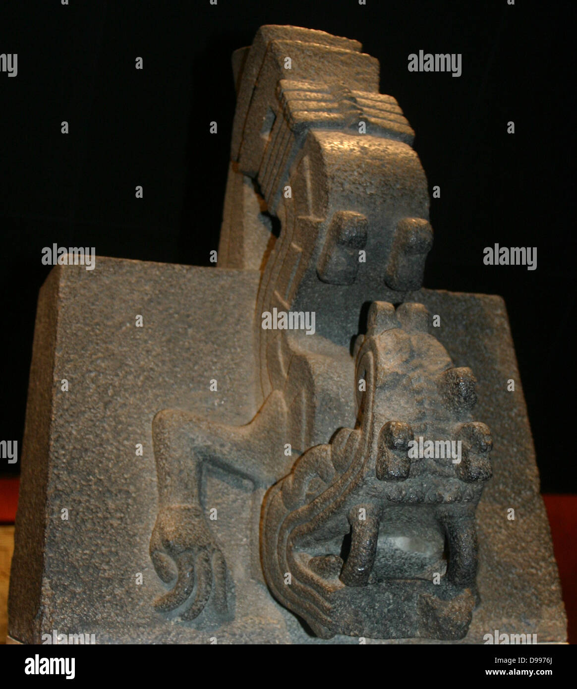 Stone figure of Xiuhcoatl, AD 1325-1521 From Mexico. The Fire Serpent ...