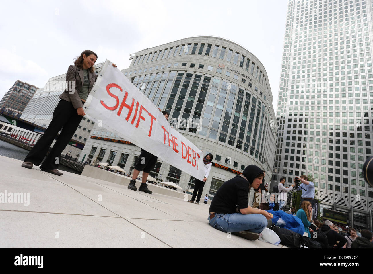 G8 summit protest hi-res stock photography and images - Alamy