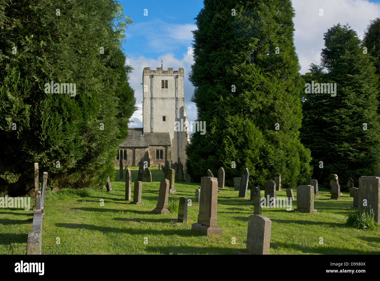 All Saints Church, overlooking the village of Orton, Cumbria, England ...