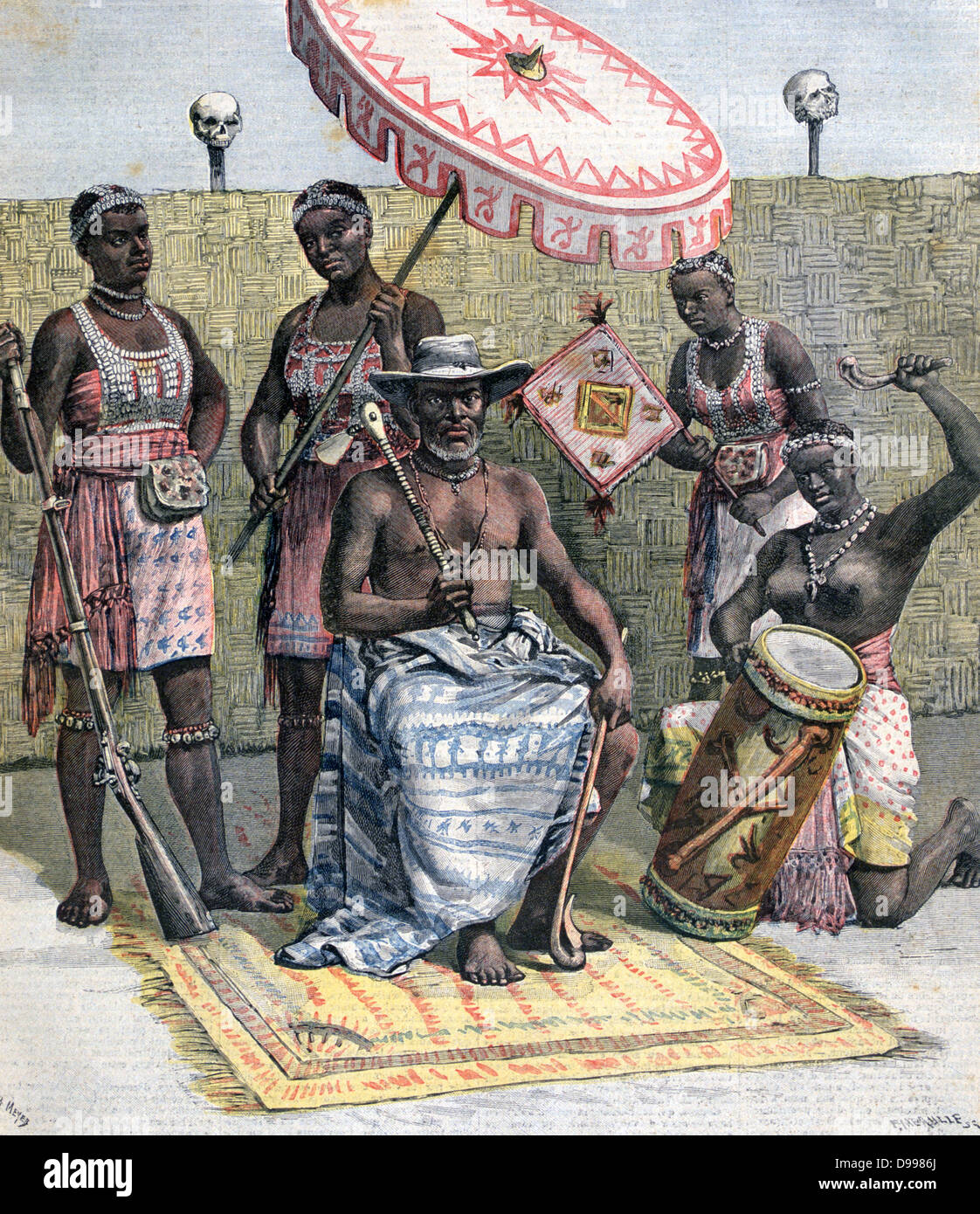Behanzin (d.1906) king of Dahomey (now Benin Republic) 1889-1894 ...