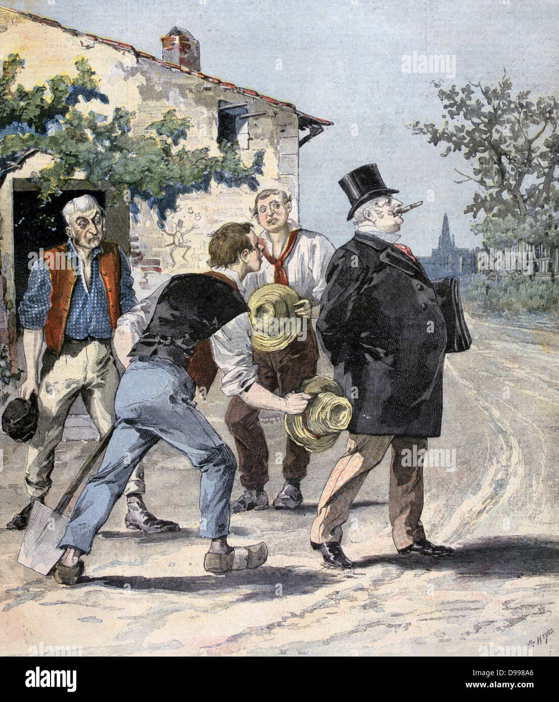 Ignoring The Poor Clip Art Man Is Avoiding Fast Food Illustration