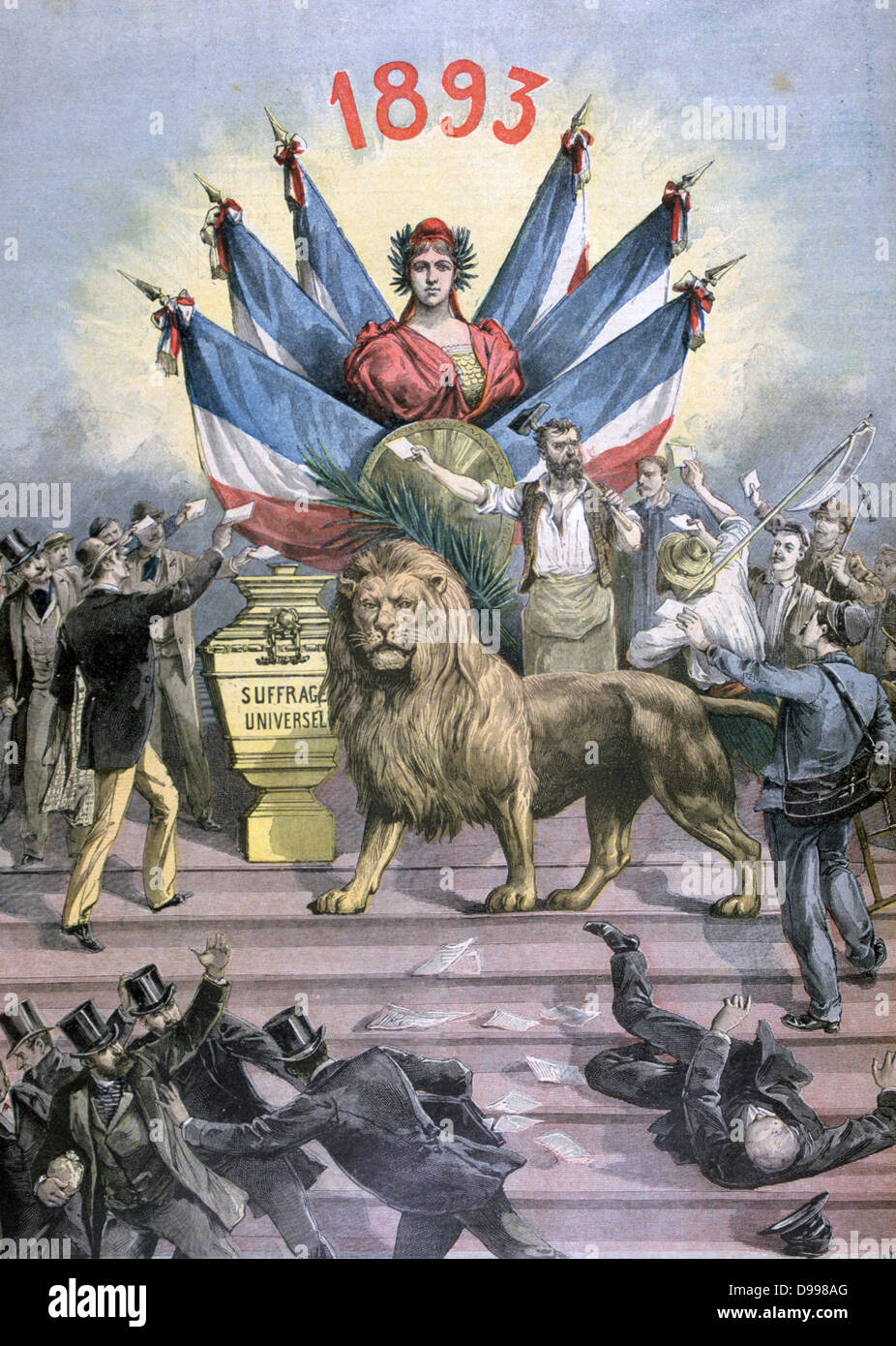 Allegory of Universal (male) Suffrage. Enacted in 1793 French ...