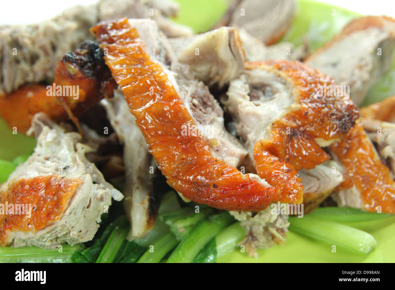 Sliced roasted duck Stock Photo - Alamy