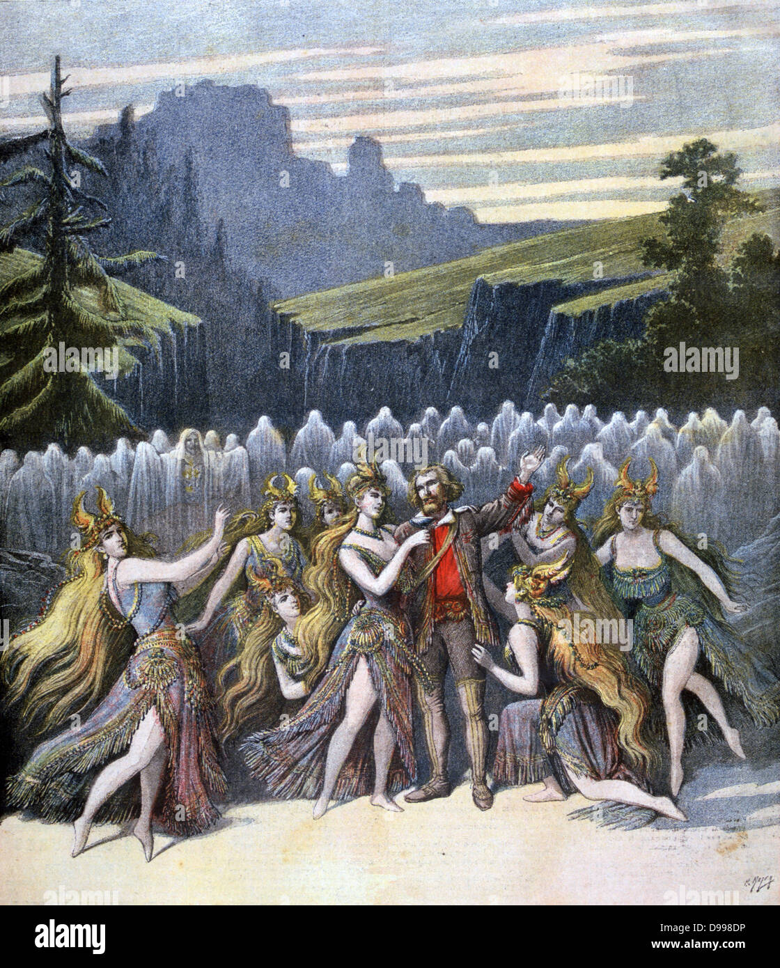 Spectacular production of 'Rip' at the Gaite Theare, Paris, based on ...