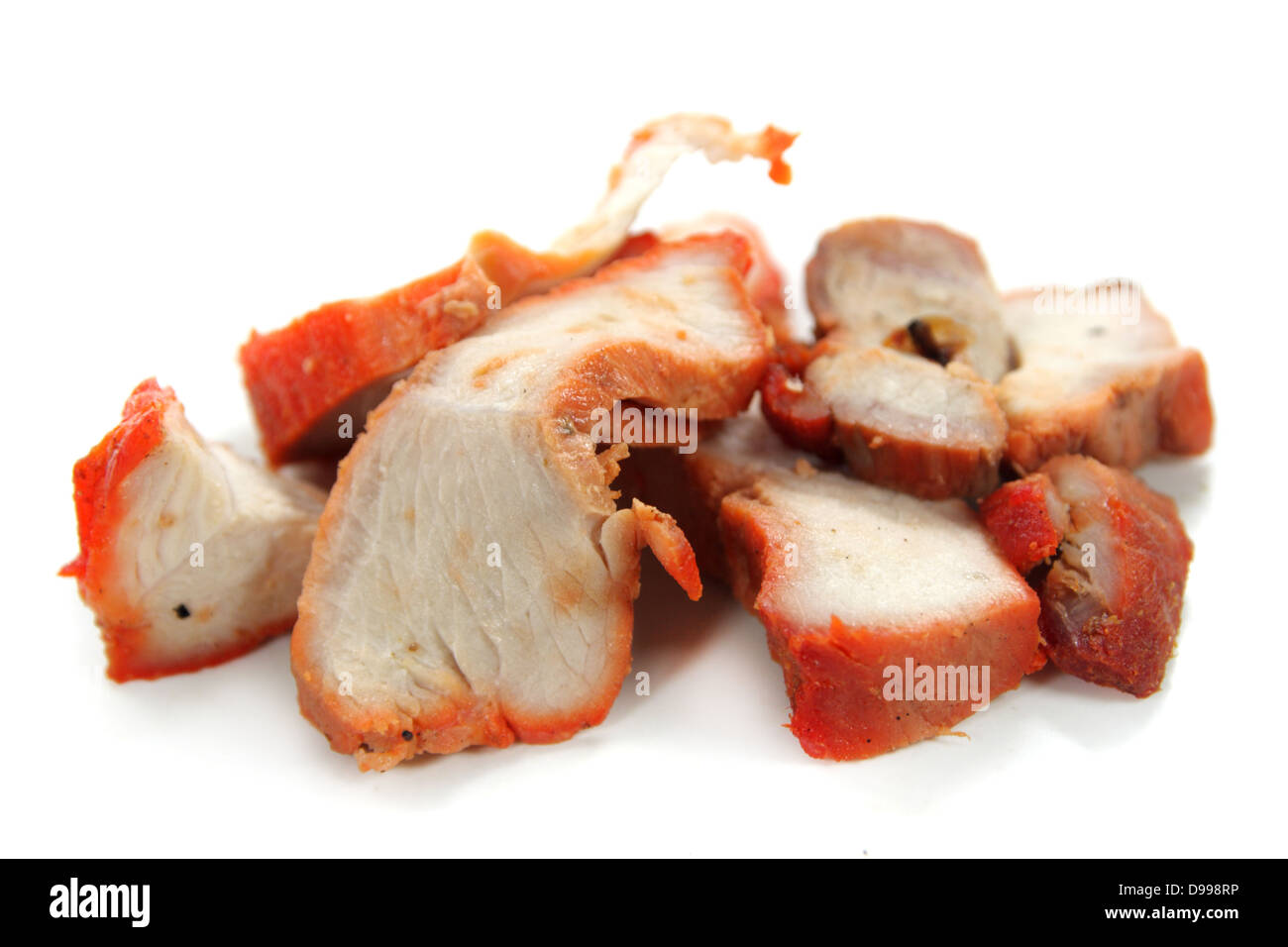 Sliced Chinese red pork Stock Photo - Alamy