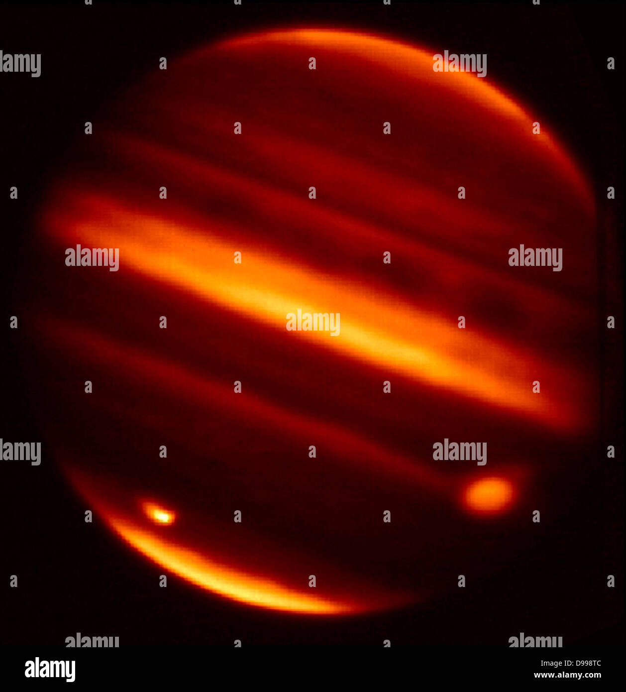 These infrared images obtained from NASA show particle debris in ...