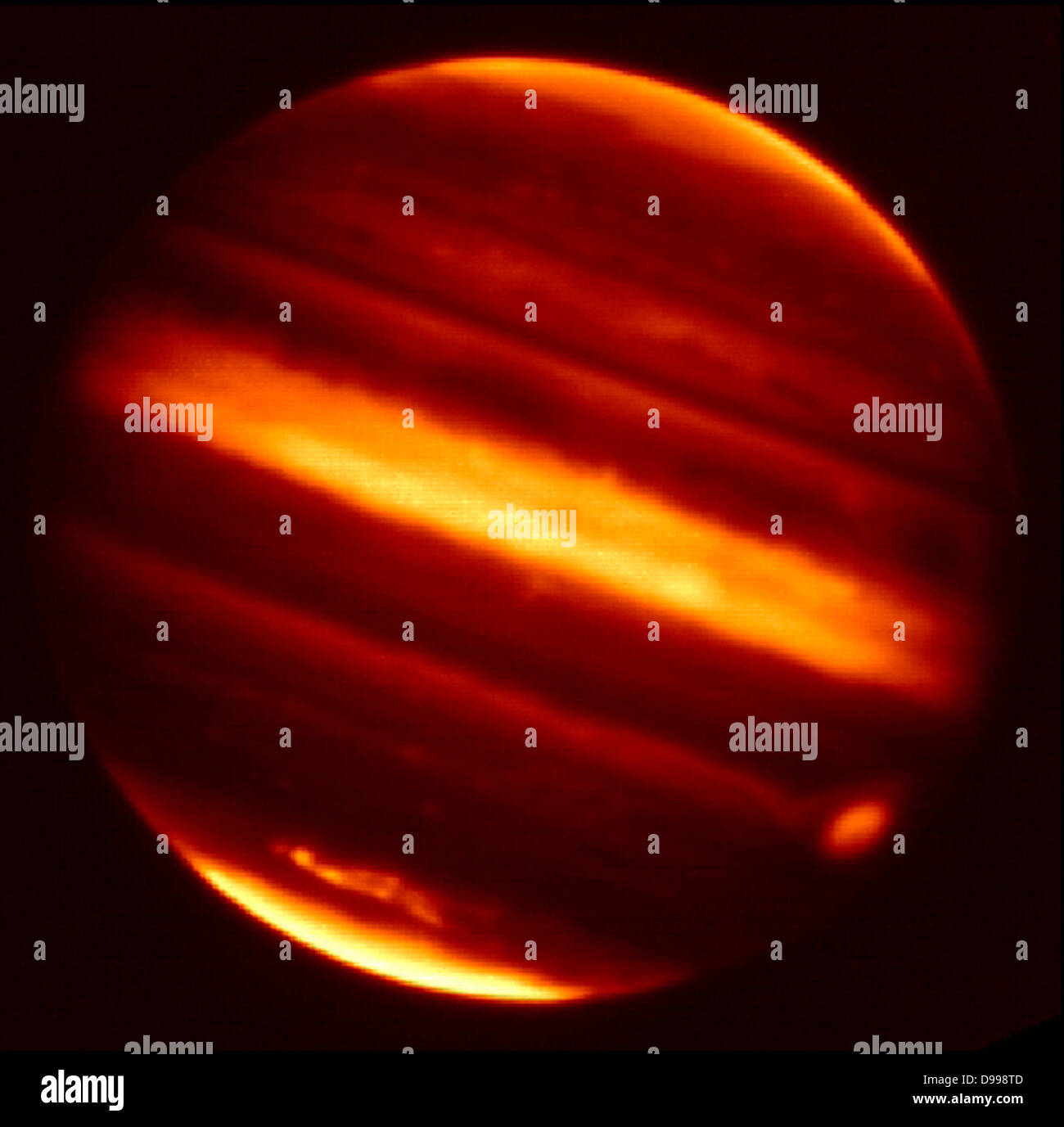 These infrared images obtained from NASA show particle debris in ...