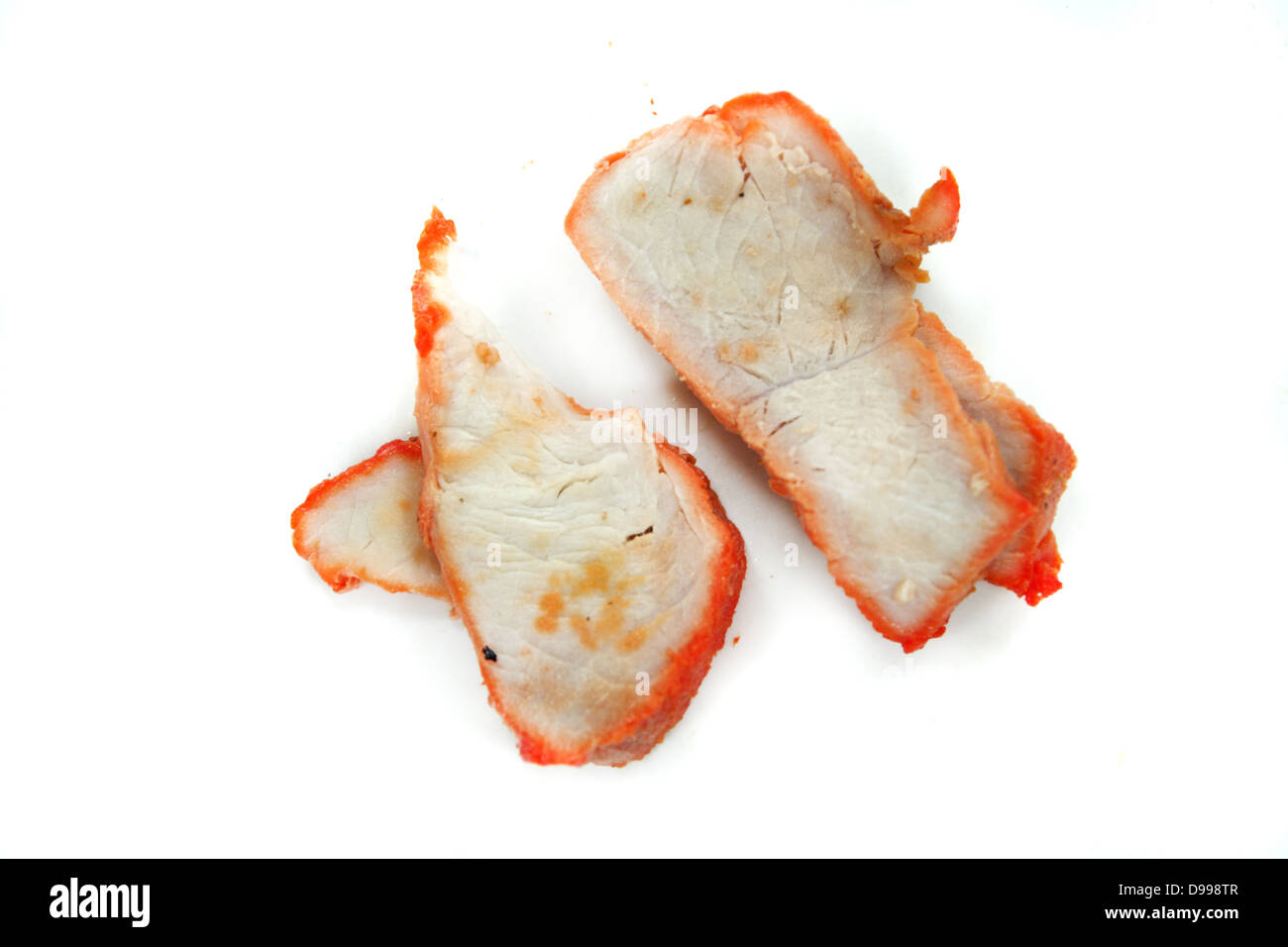 Sliced Chinese red pork Stock Photo - Alamy