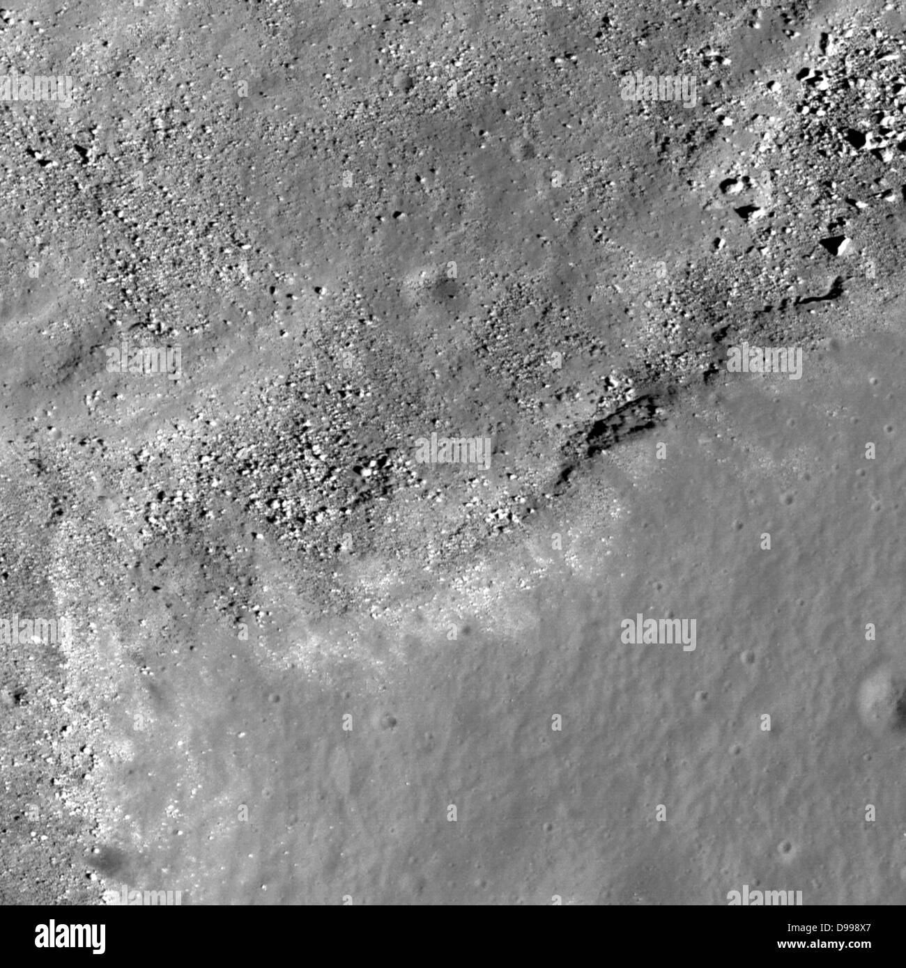 The rim of a large sinuous rille on the western edge of the Marius ...