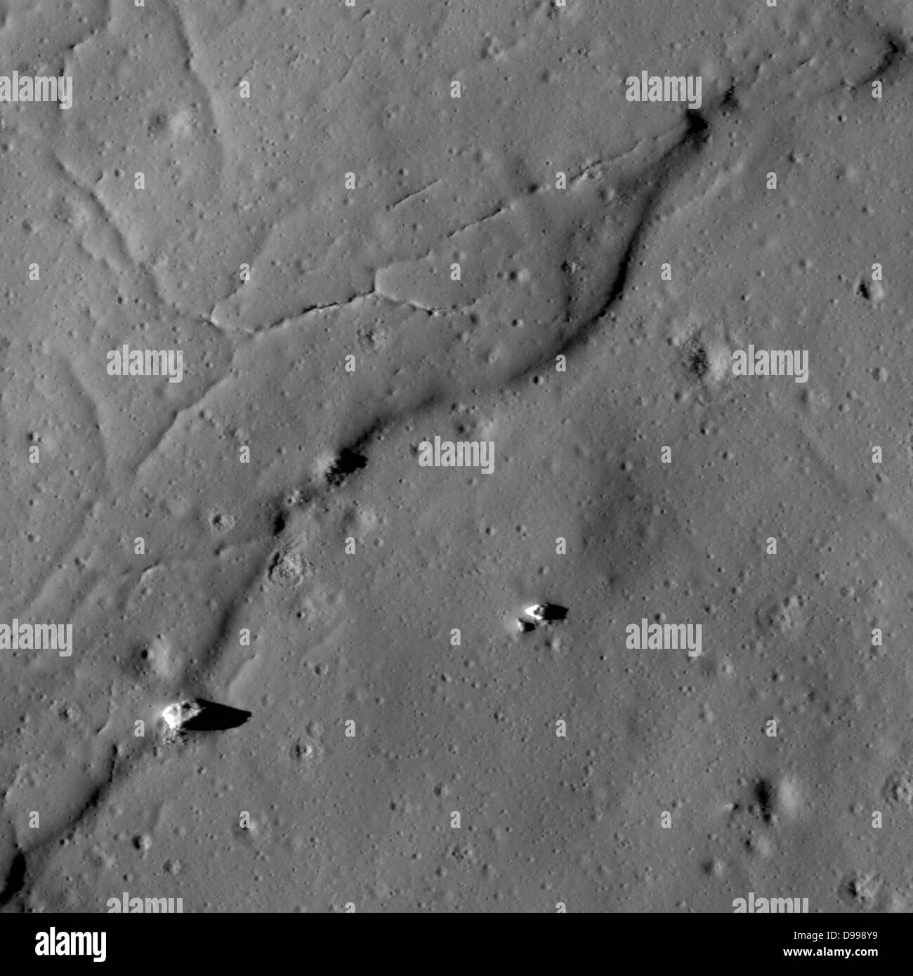 Impact melt that flowed from the rim shortly after the formation of ...
