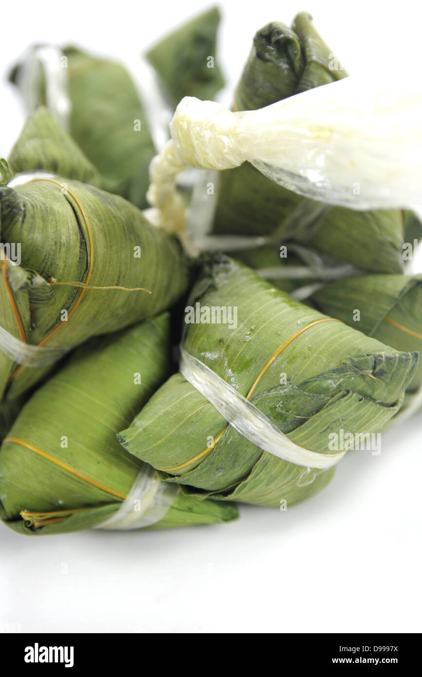 Steamed Chinese rice dumplings Stock Photo - Alamy