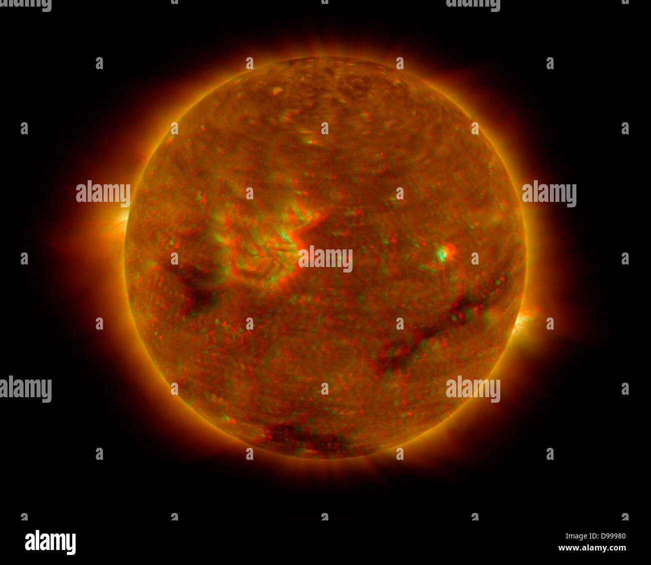 A three-dimensional image of the Sun. STEREO. This image is a composite ...