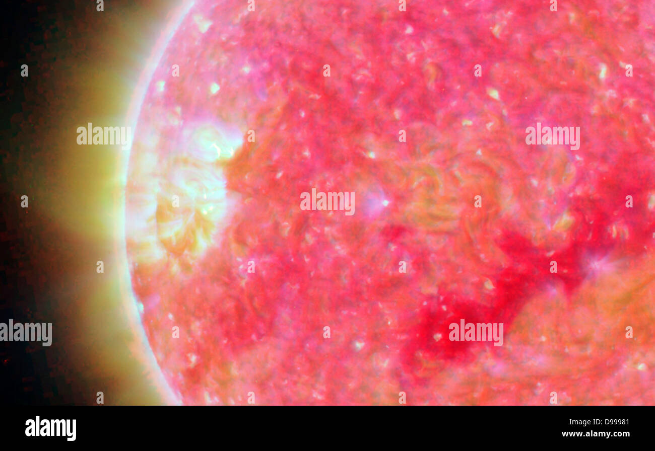 A three-dimensional image of the Sun. STEREO Stock Photo - Alamy