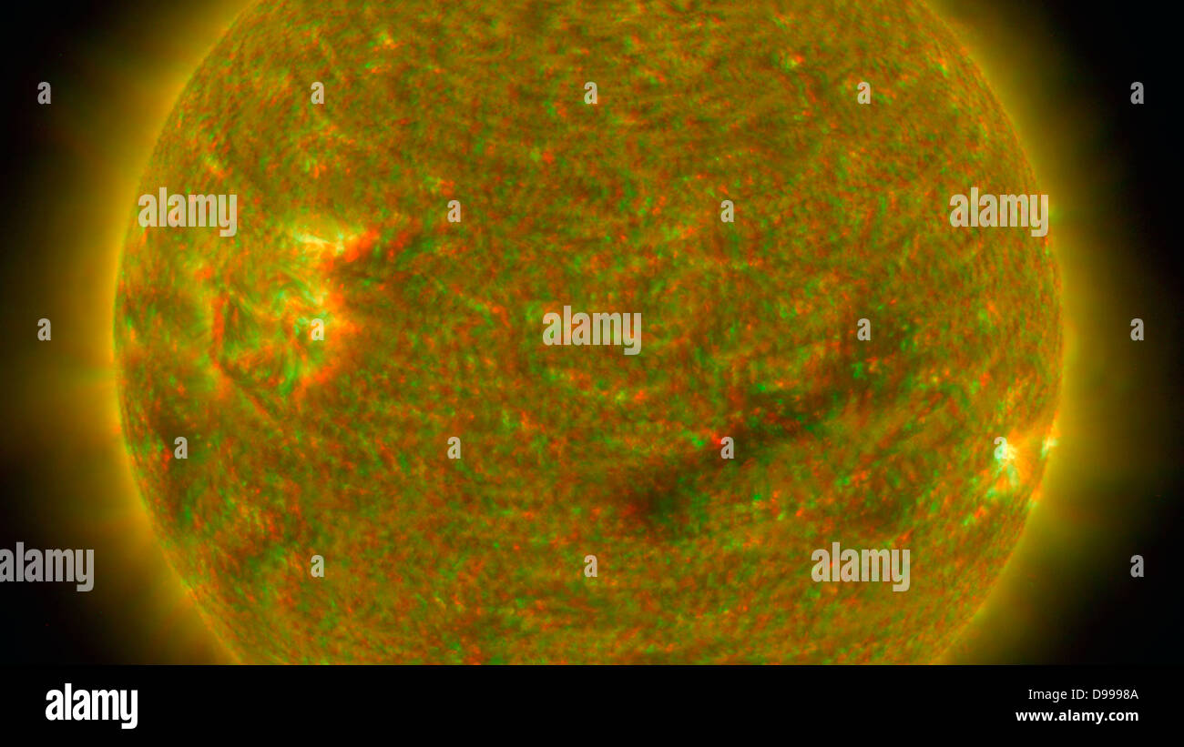 A three-dimensional image of the Sun. STEREO. This image is a composite ...