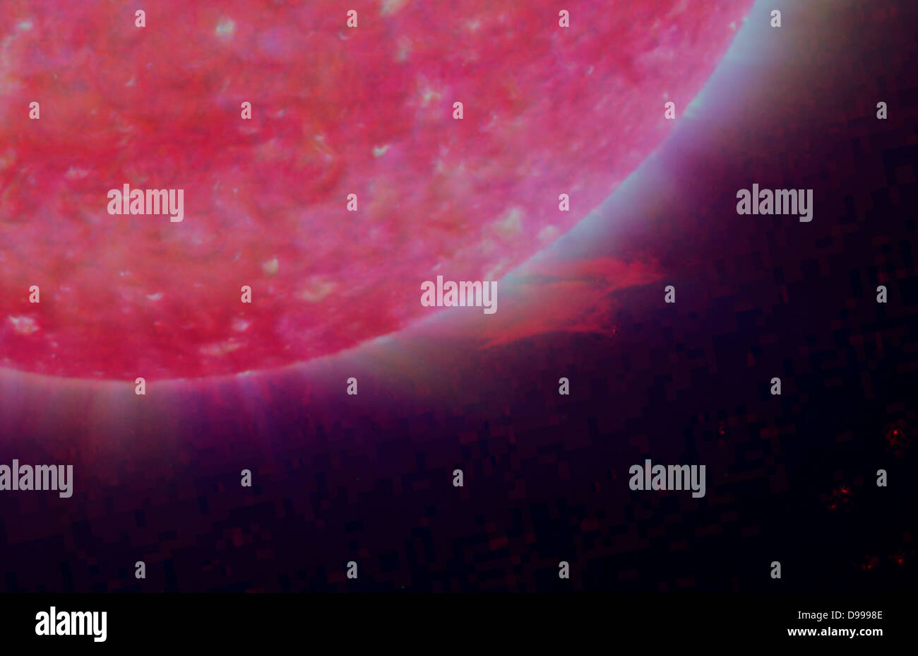 A three-dimensional image of the Sun. STEREO Stock Photo - Alamy