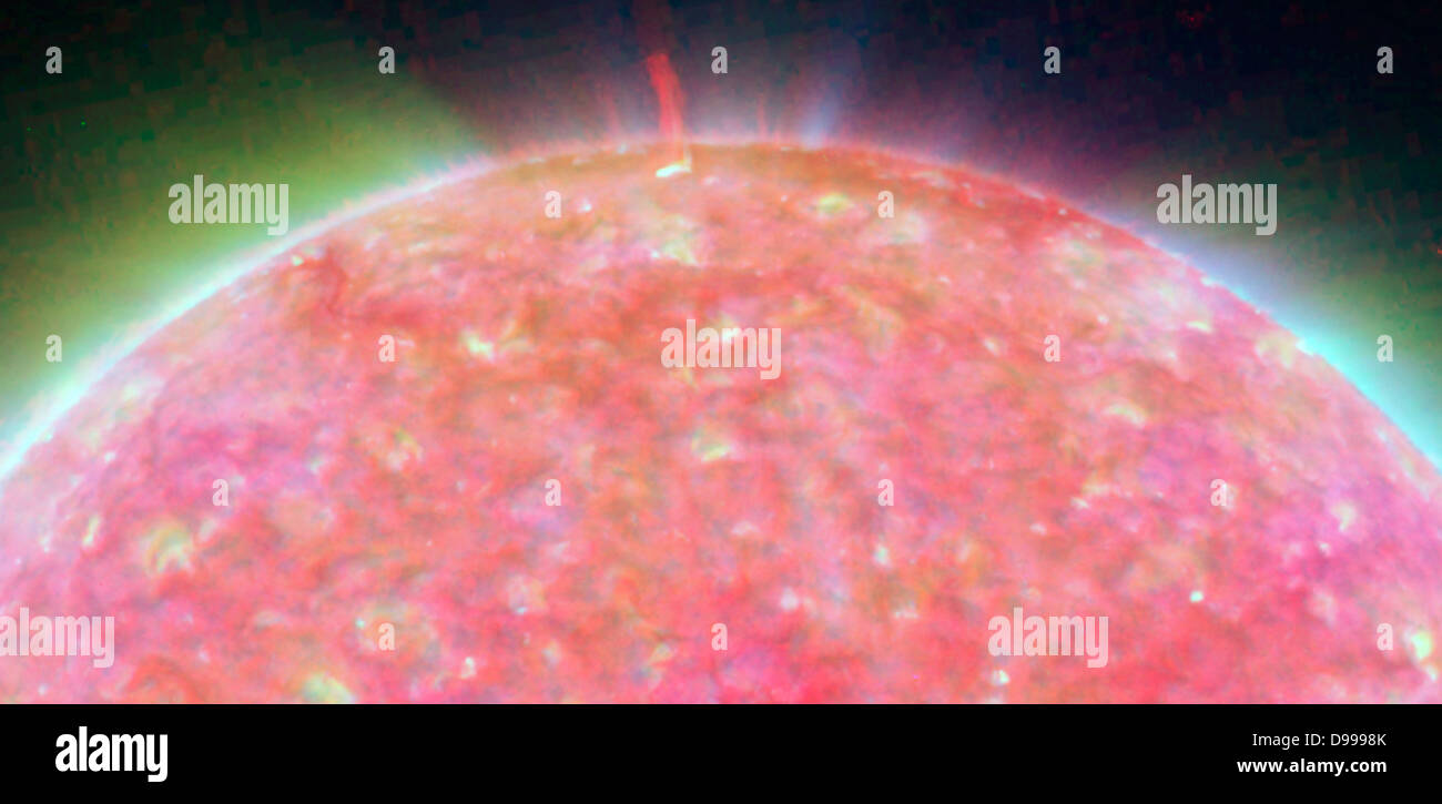A three-dimensional image of the Sun. STEREO Stock Photo - Alamy
