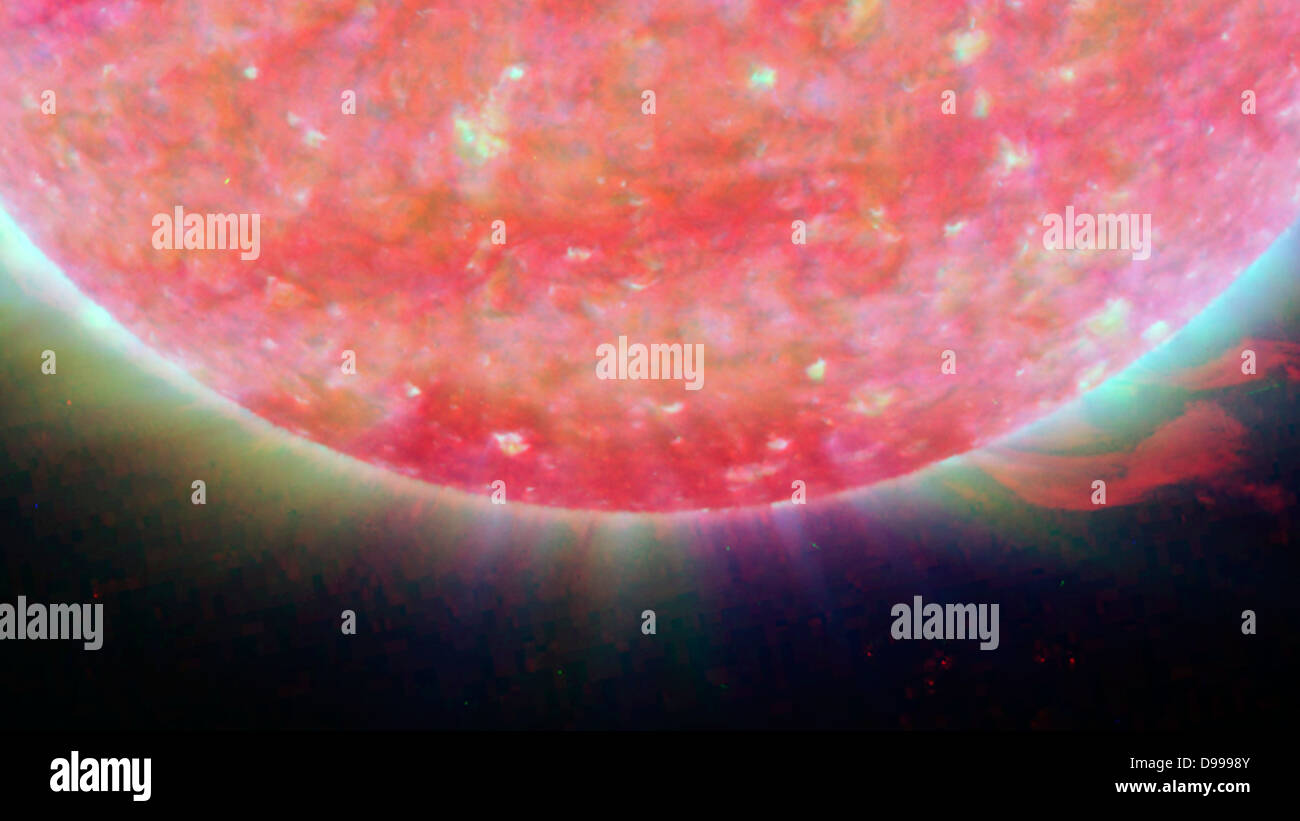 A three-dimensional image of the Sun. STEREO Stock Photo - Alamy